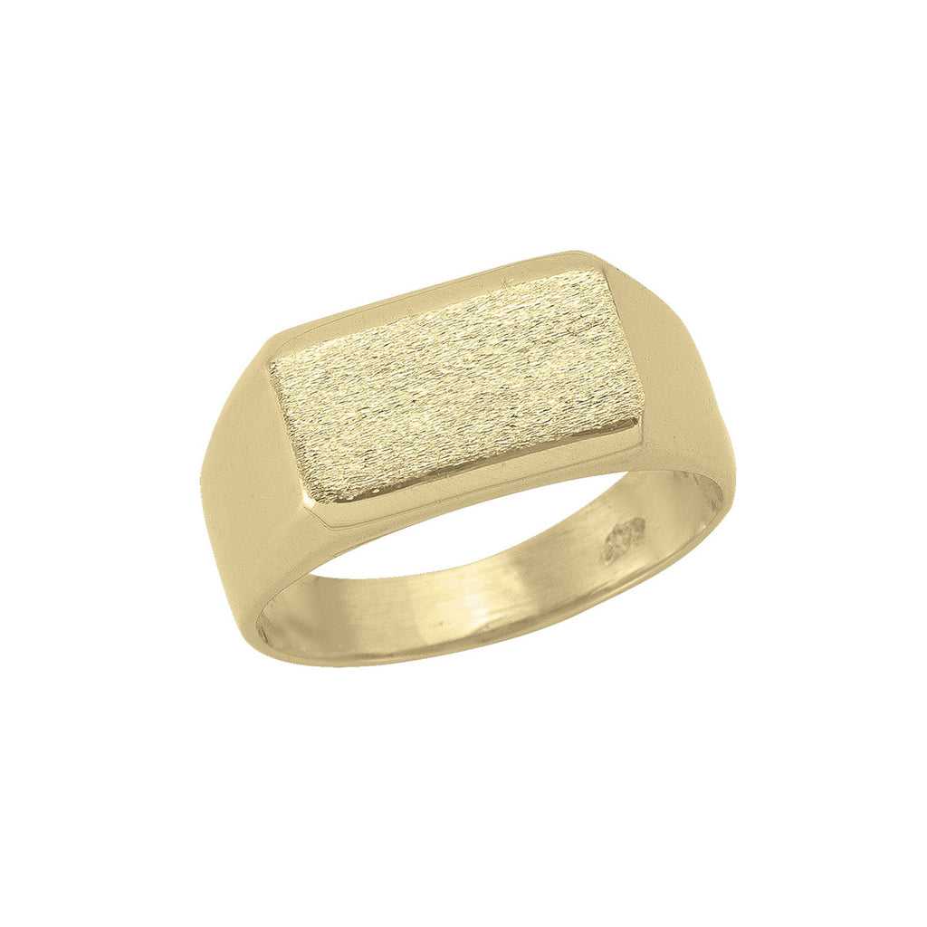 8.8mm Rectangular Signet Ring | 10k – Anne Sportun Fine Jewellery