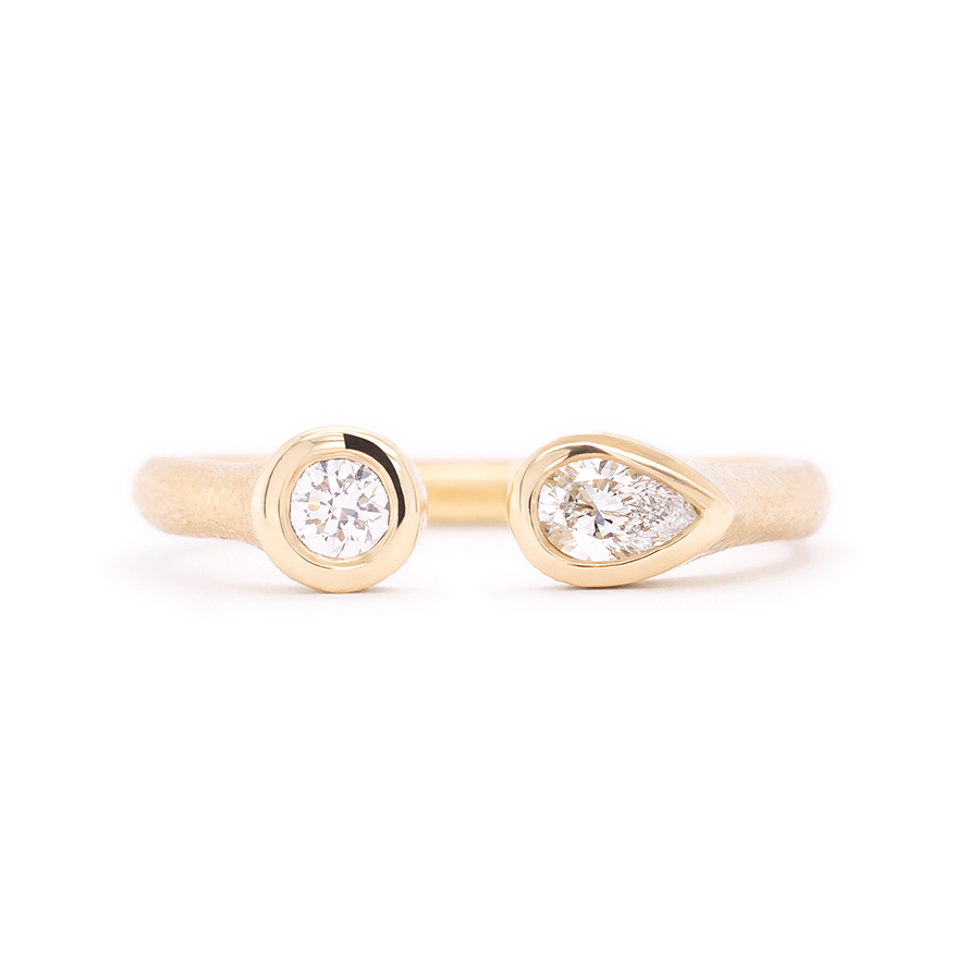 Open 'Boulder' Double Diamond Ring – Anne Sportun Fine Jewellery