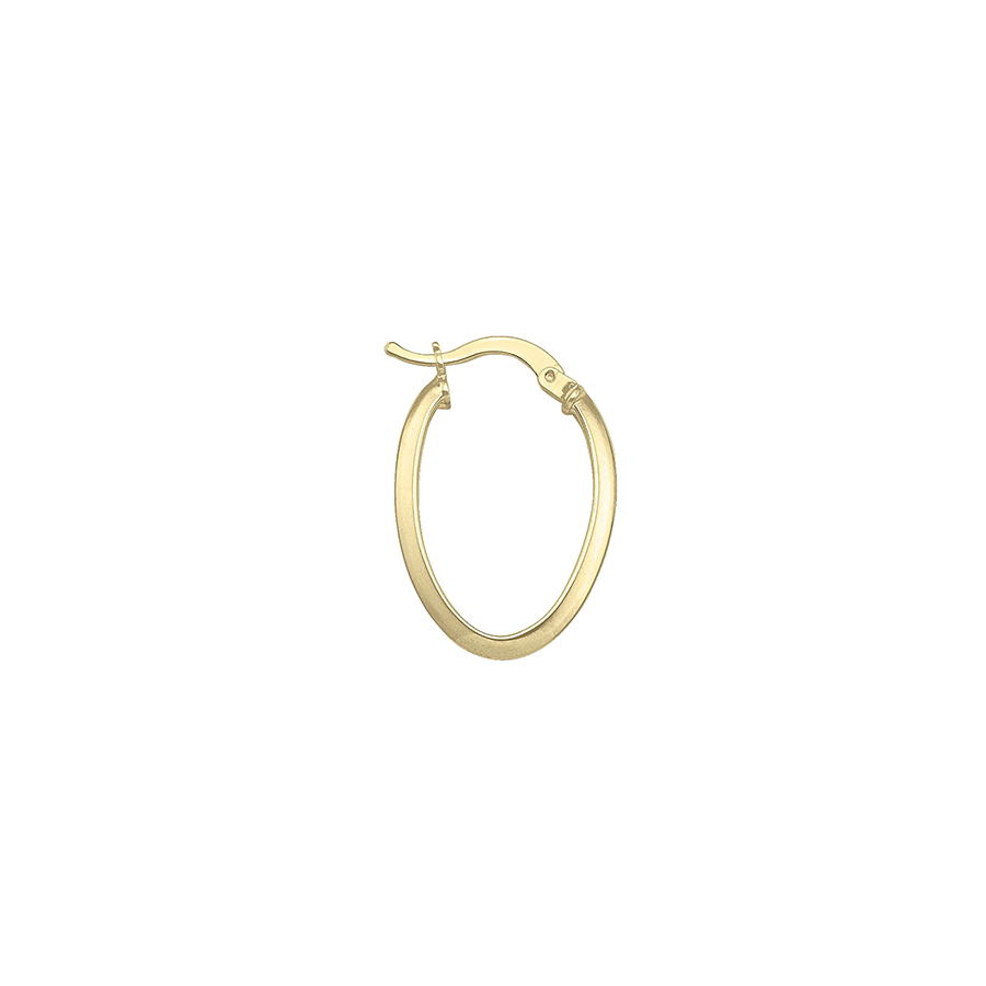 24.6mm Oval Knife Edge Hoops | 10k Gold – Anne Sportun Fine Jewellery