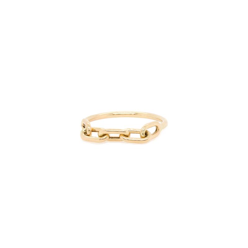 Square Oval Link Chain Ring I 14k – Anne Sportun Fine Jewellery